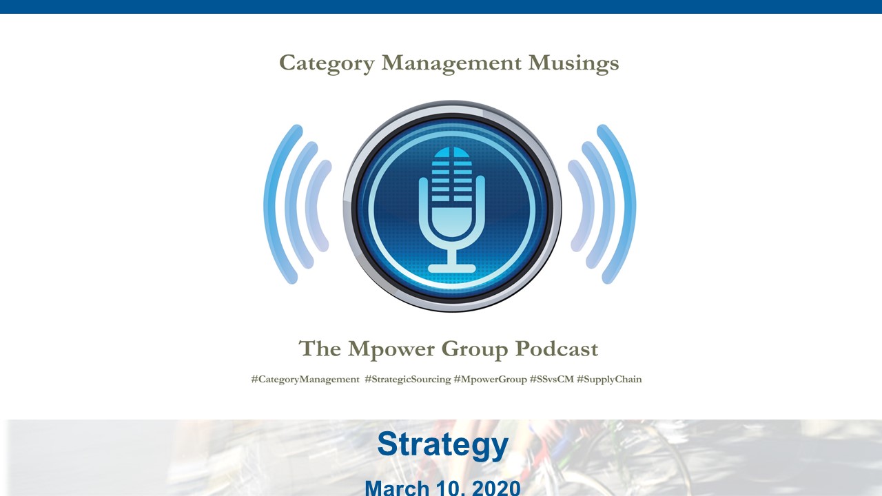 Category Management Musings Strategy - TMG